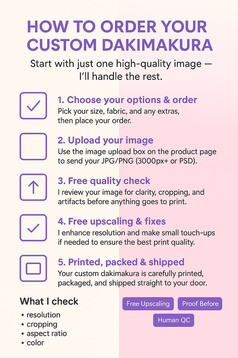 Crea una dakimakura – Custom Dakimakura Store